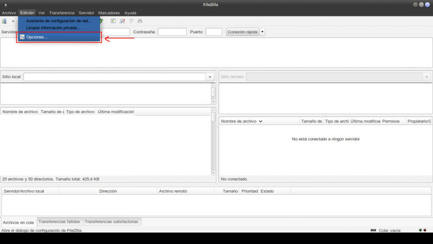 Cambiar FTP a modo activo o viceversa Filezilla | Ayuda y Tutoriales