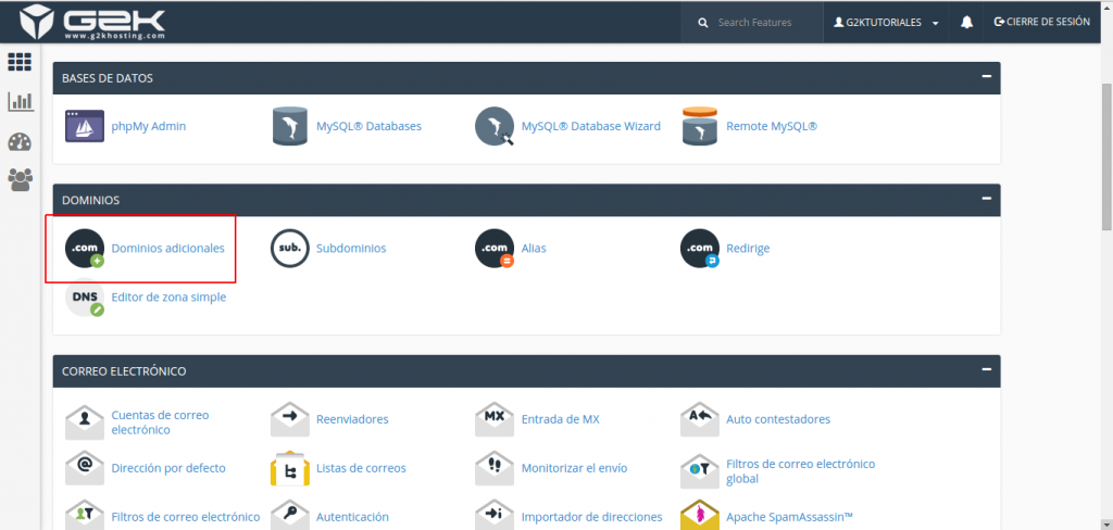 Agregar Dominio a mi cuenta | Ayuda y Tutoriales